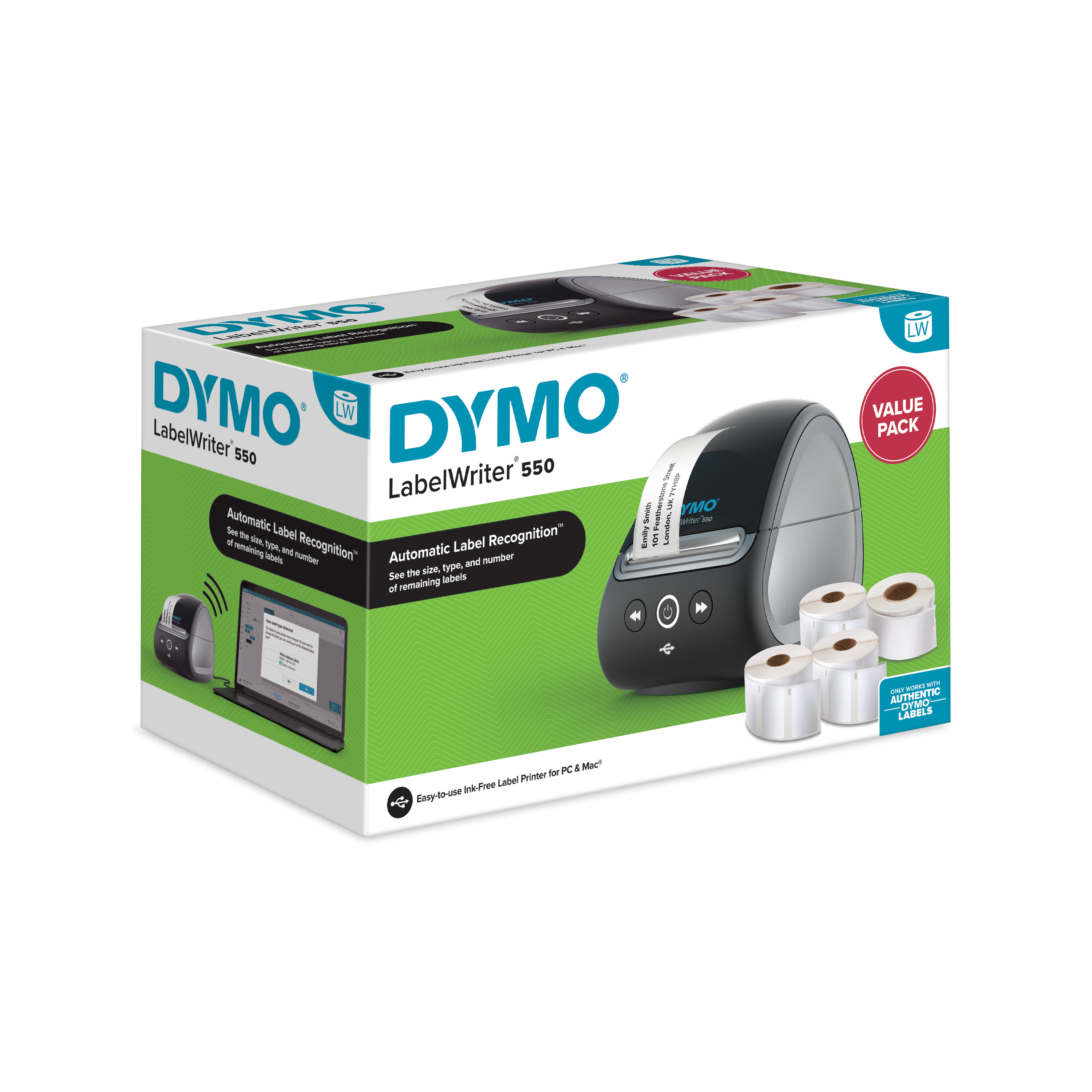 Labelwriter 550 Label Printer Value Pack - Dymo Label Printers from The Dymo Shop